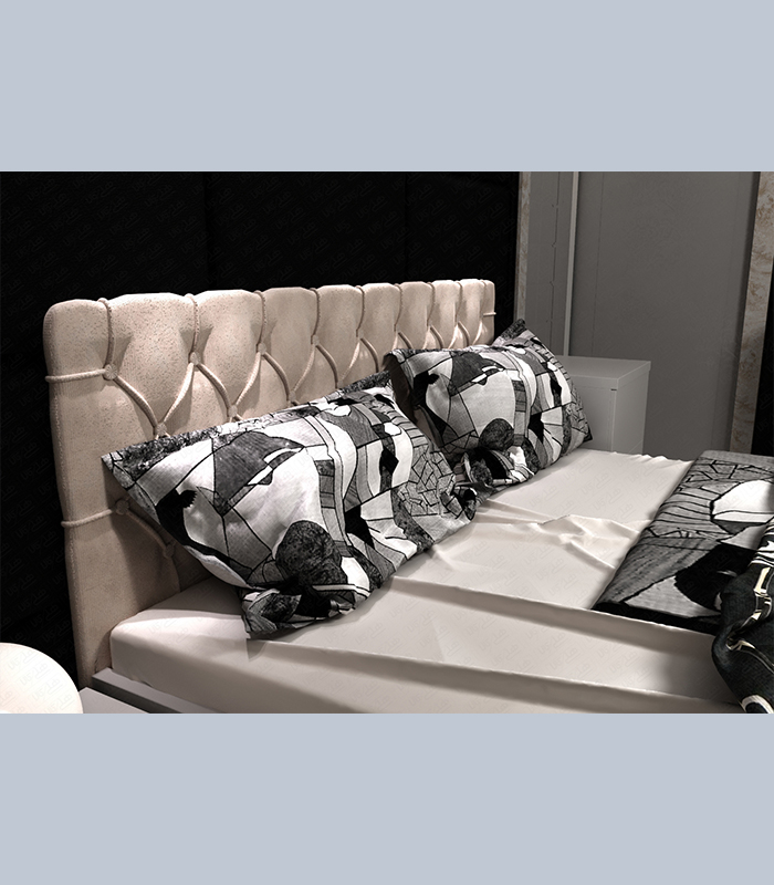 تخت خواب دو نفره مدل هد چستر سفید - هلی کالا | تخت خواب | تشک | خرید ...