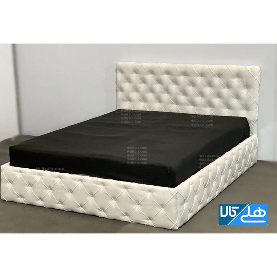تخت خواب دو نفره مدل تمام چستر (لمسه) سفید - هلی کالا | تخت خواب | تشک ...